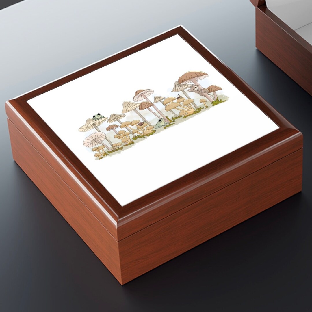 Mushroom Jewelry Box, Jewelry Storage, Treasure Box, Nightstand ...