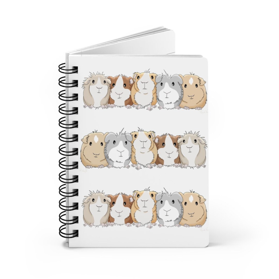 Guinea Pig Notebook, Cute Notebook, Guinea Pig Journal, Spiral Notebook ...