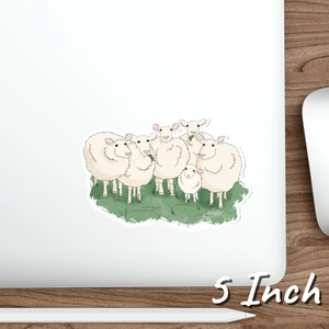 Sheep Decal, Vinyl Sheep Sticker, Laptop Sticker, Water Bottle Sticker ...
