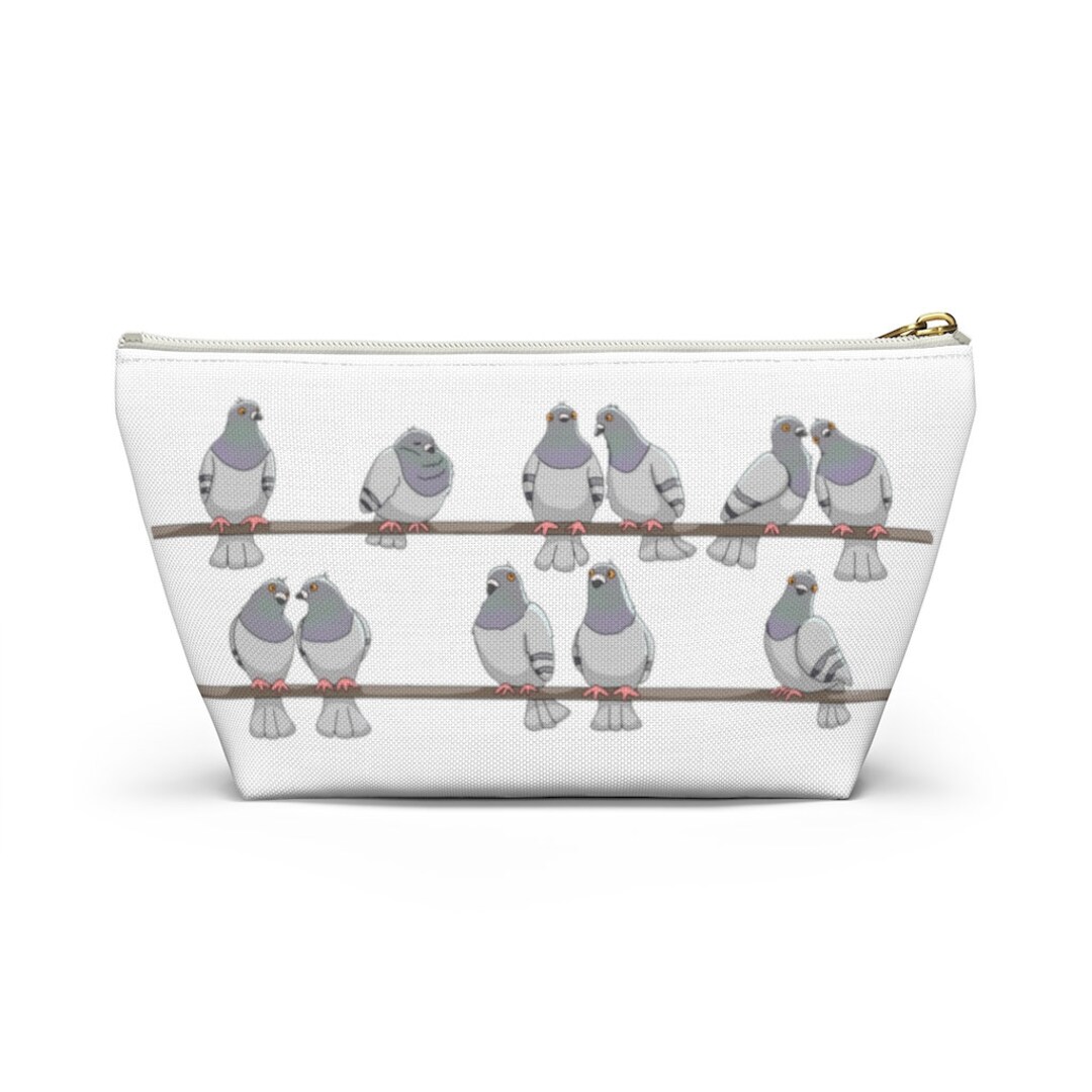 Pigeon Zipper Pouch Pigeon Zipper Bag Pigeon Gift Canvas - Etsy