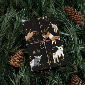 Goat Wrapping Paper, Cute Goat Gift Wrap, 2 Sizes - Etsy