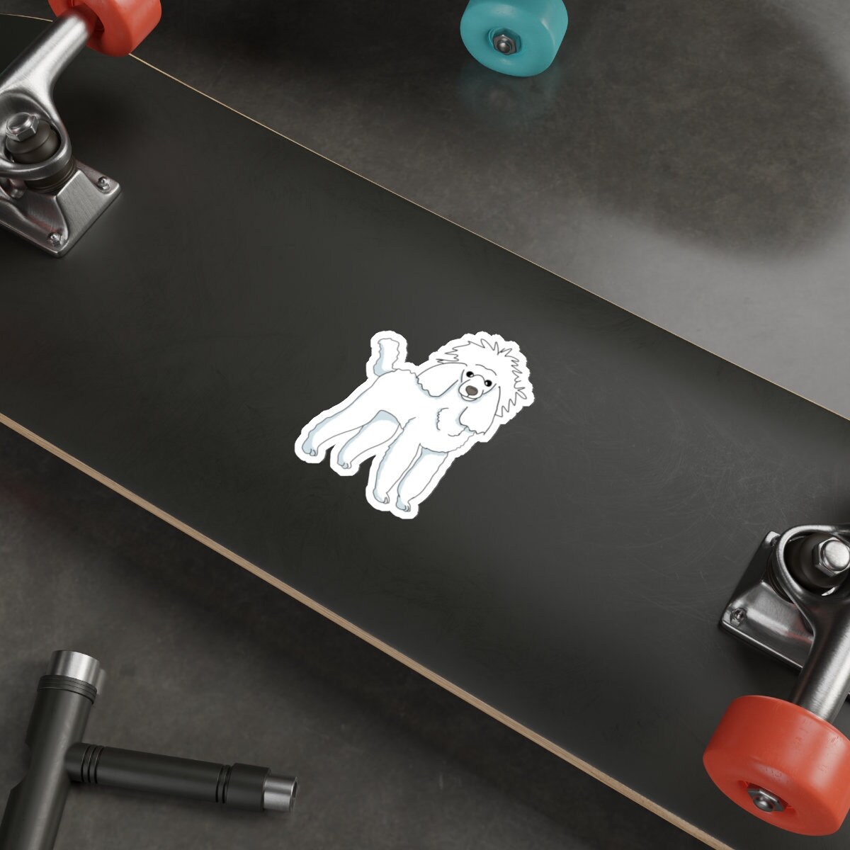 Poodle Decal, Vinyl Poodle Sticker, Poodle Mom Laptop Sticker, Water ...