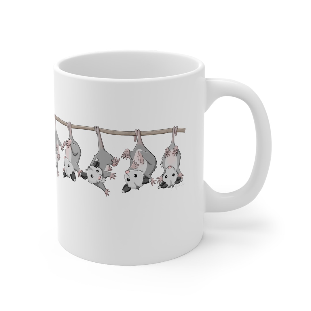 Opossum Mug, Cute Coffee Mug, Opossum Coffee Cup, Cute Opossum Lover ...