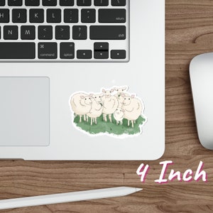 Sheep Decal, Vinyl Sheep Sticker, Laptop Sticker, Water Bottle Sticker ...