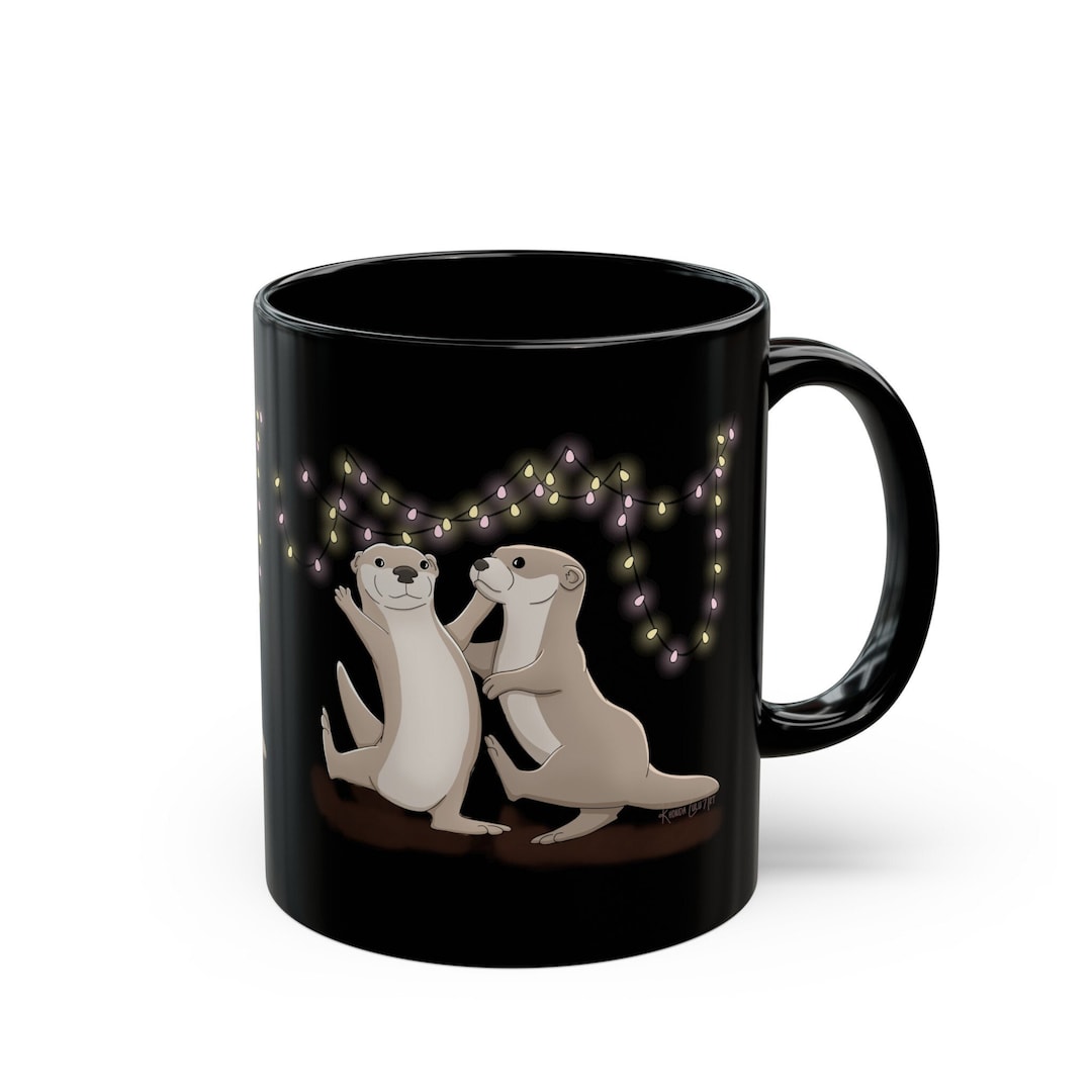 Cute Otter Mug, Dancing Otter Coffee Mug, Cute Tango Mug, Otter Lover ...