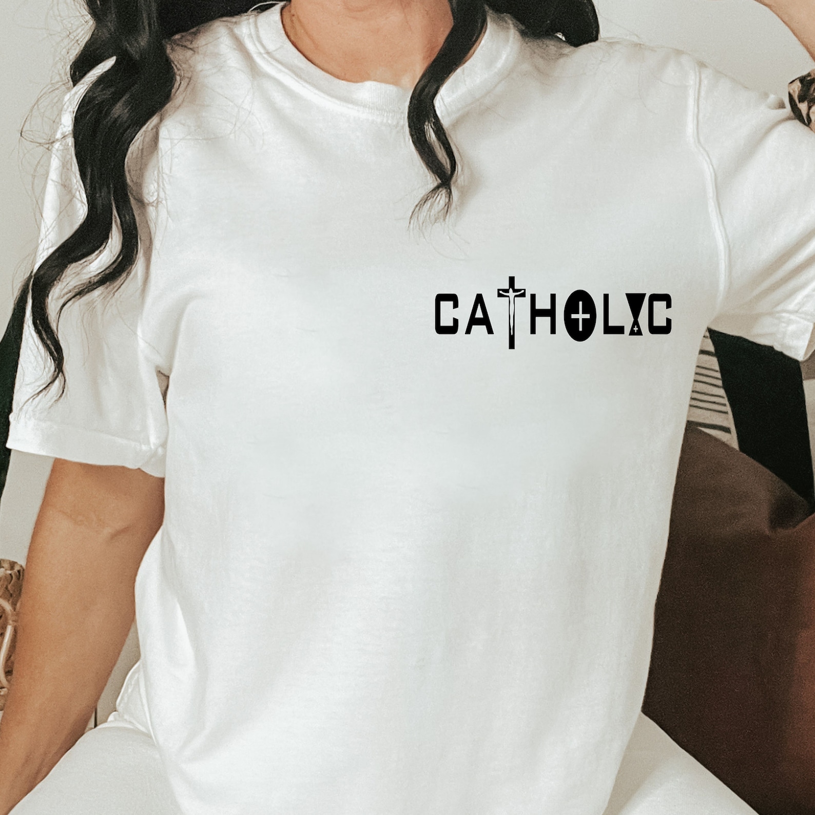 CATHOLIC T-SHIRTS, Catholic Mass Eucharist Tshirt Minimalist Catholic ...