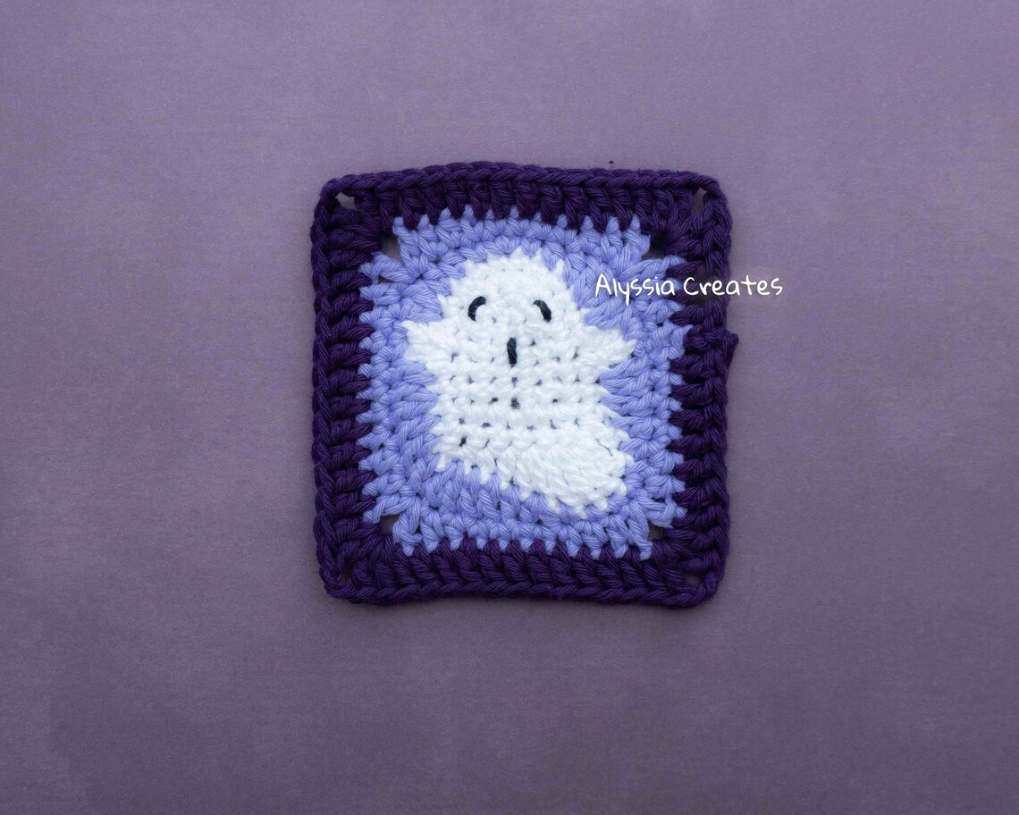 Ghost Granny Square Crochet PDF PATTERN (english) - Etsy