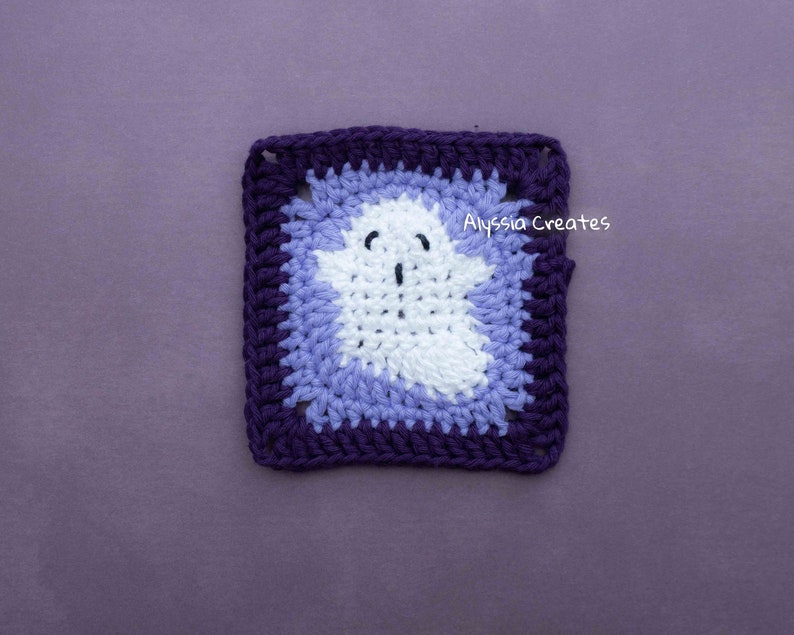 Ghost Granny Square Crochet PDF PATTERN (english) - Etsy