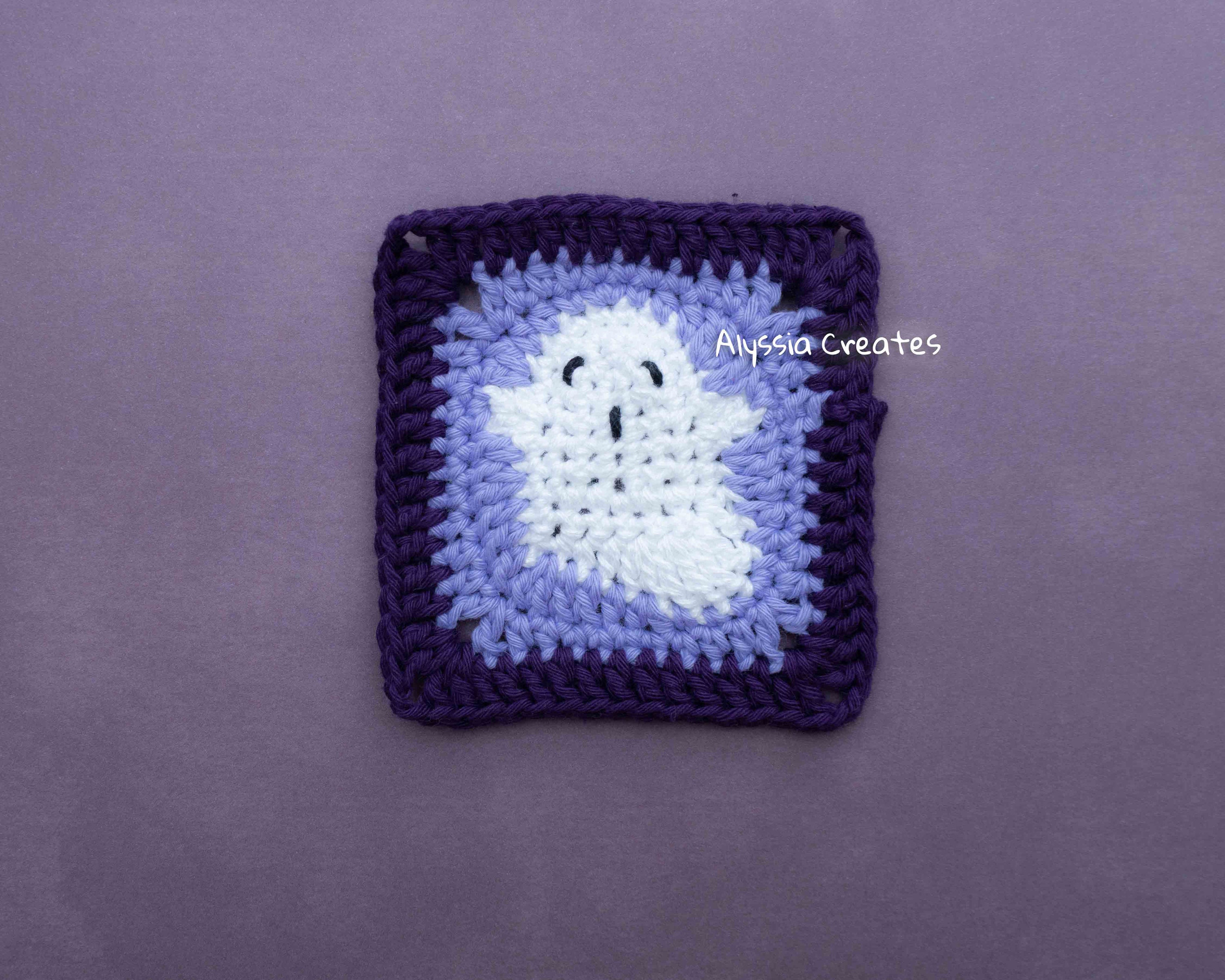 Ghost Granny Square Crochet PDF PATTERN (english) - Etsy