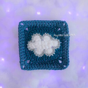 Cloud Granny Square Crochet PDF PATTERN (english) - Etsy