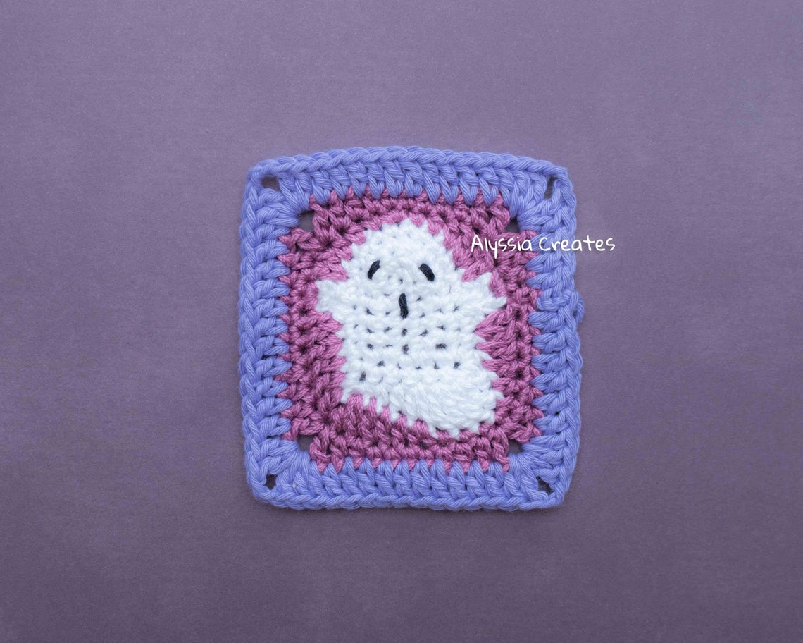 Ghost Granny Square Crochet PDF PATTERN (english) - Etsy