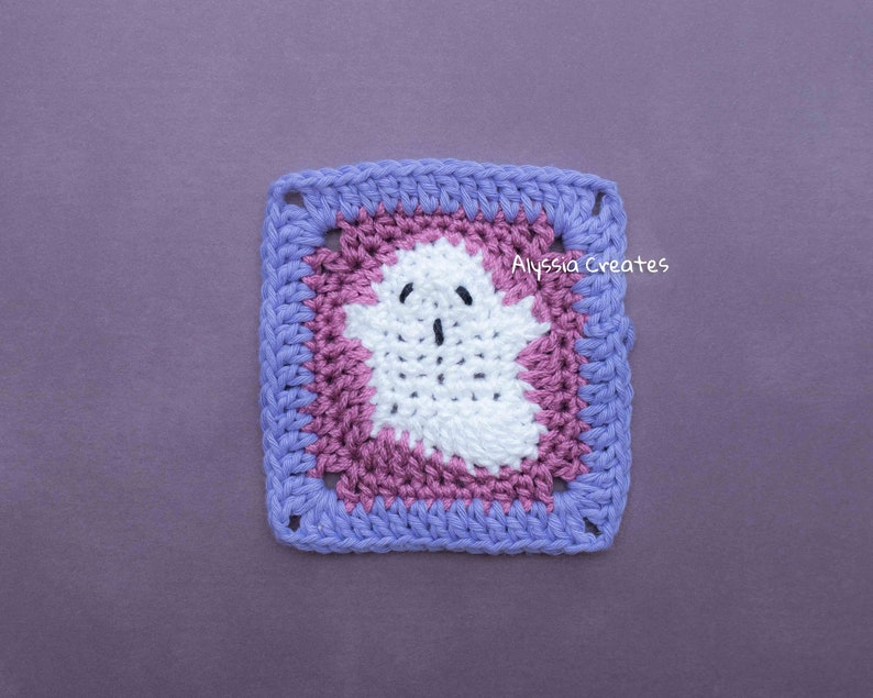 Ghost Granny Square Crochet PDF PATTERN (english) - Etsy