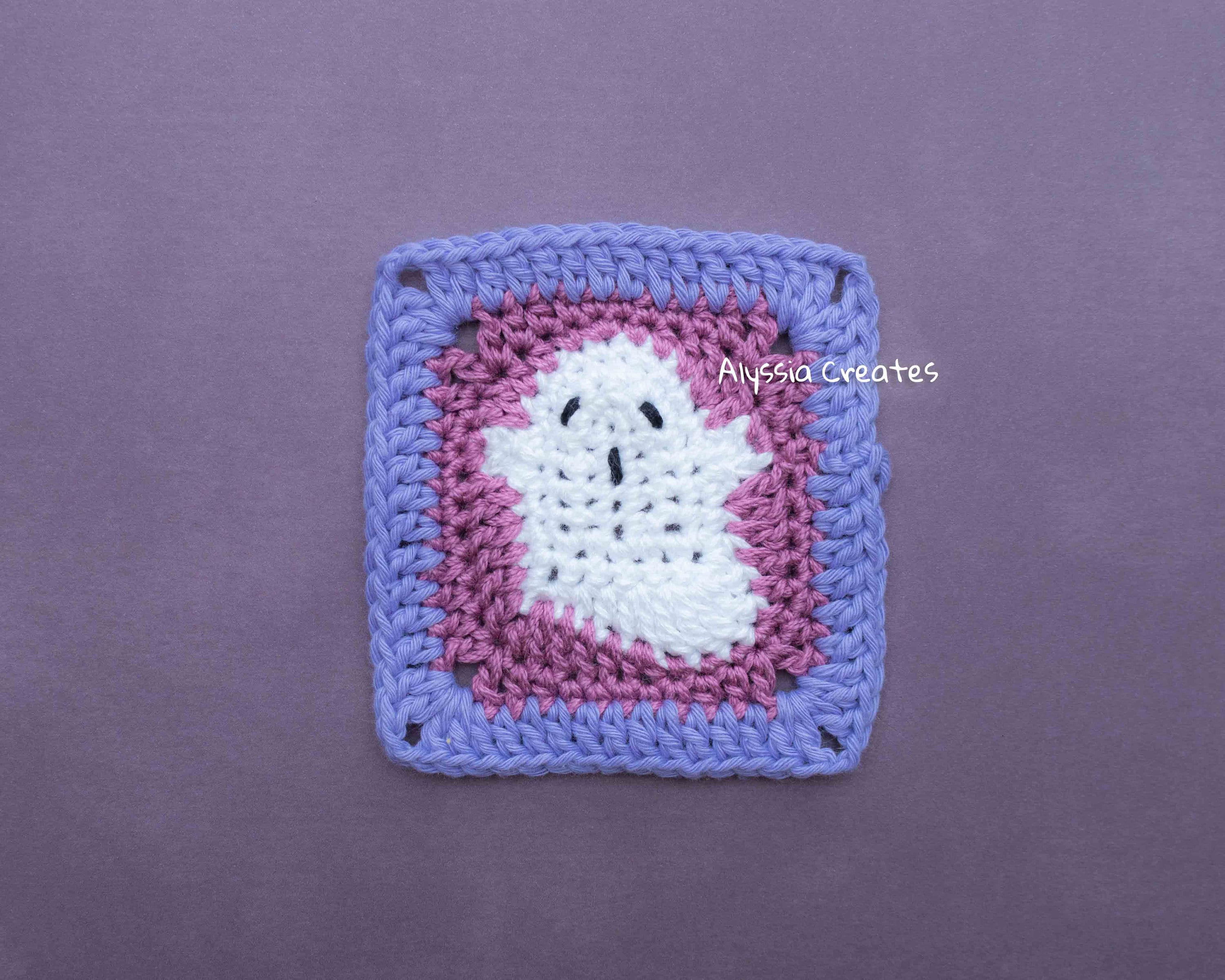 Ghost Granny Square Crochet PDF PATTERN (english) - Etsy