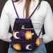 Sun and Moon Drawstring Backpack Crochet PDF PATTERN - Intermediate ...