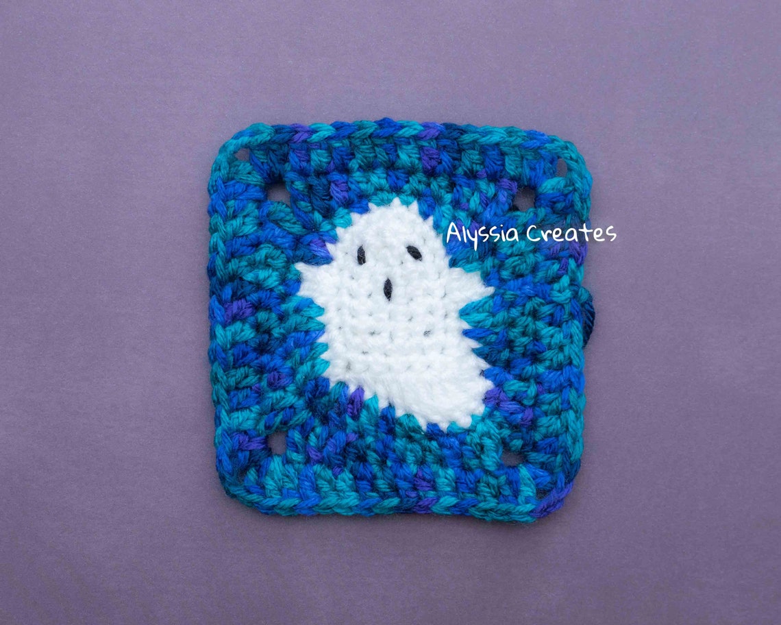 Ghost Granny Square Crochet PDF PATTERN (english) - Etsy