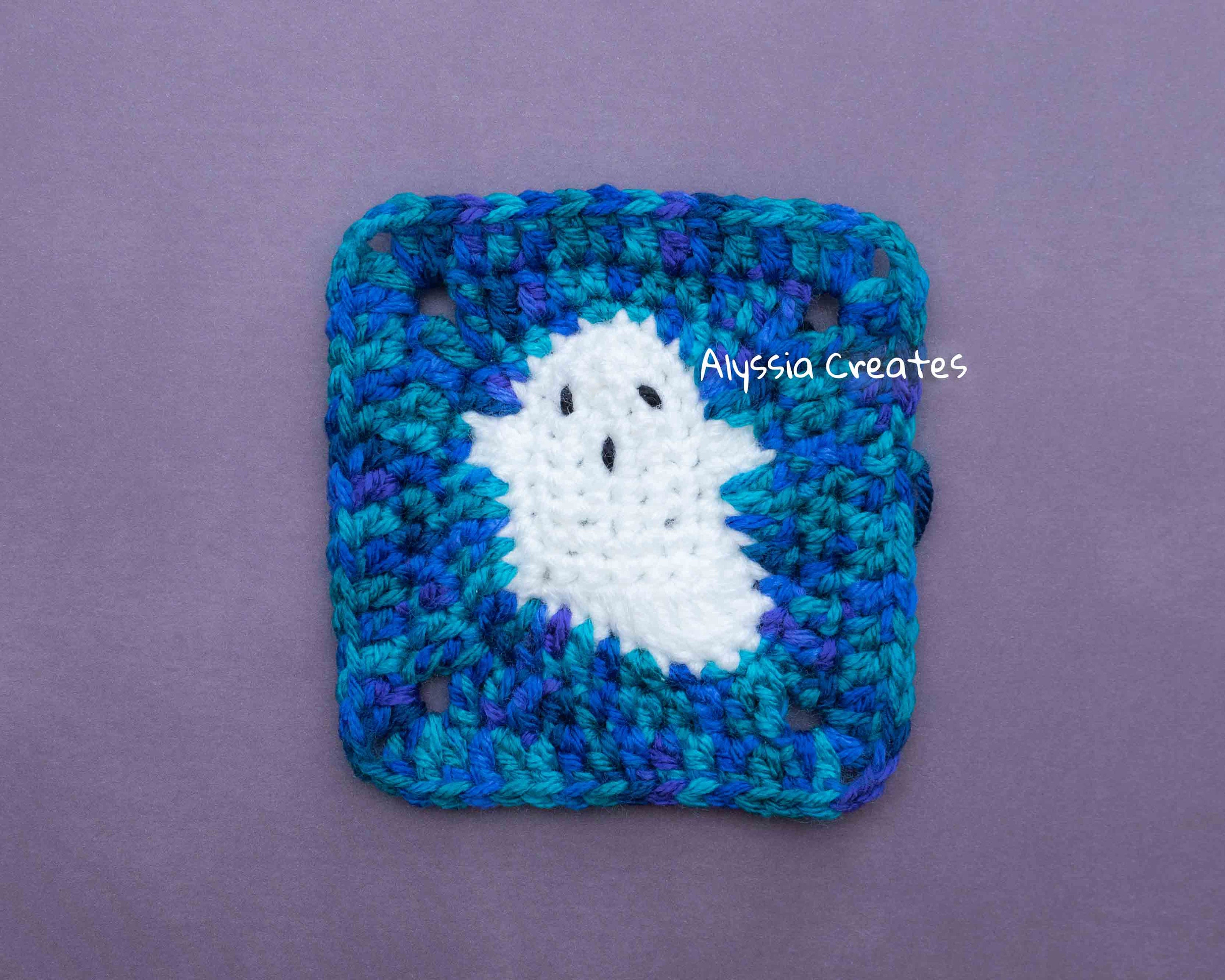 Ghost Granny Square Crochet PDF PATTERN (english) - Etsy