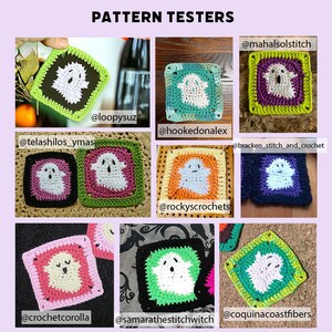 Ghost Granny Square Crochet PDF PATTERN (english) - Etsy