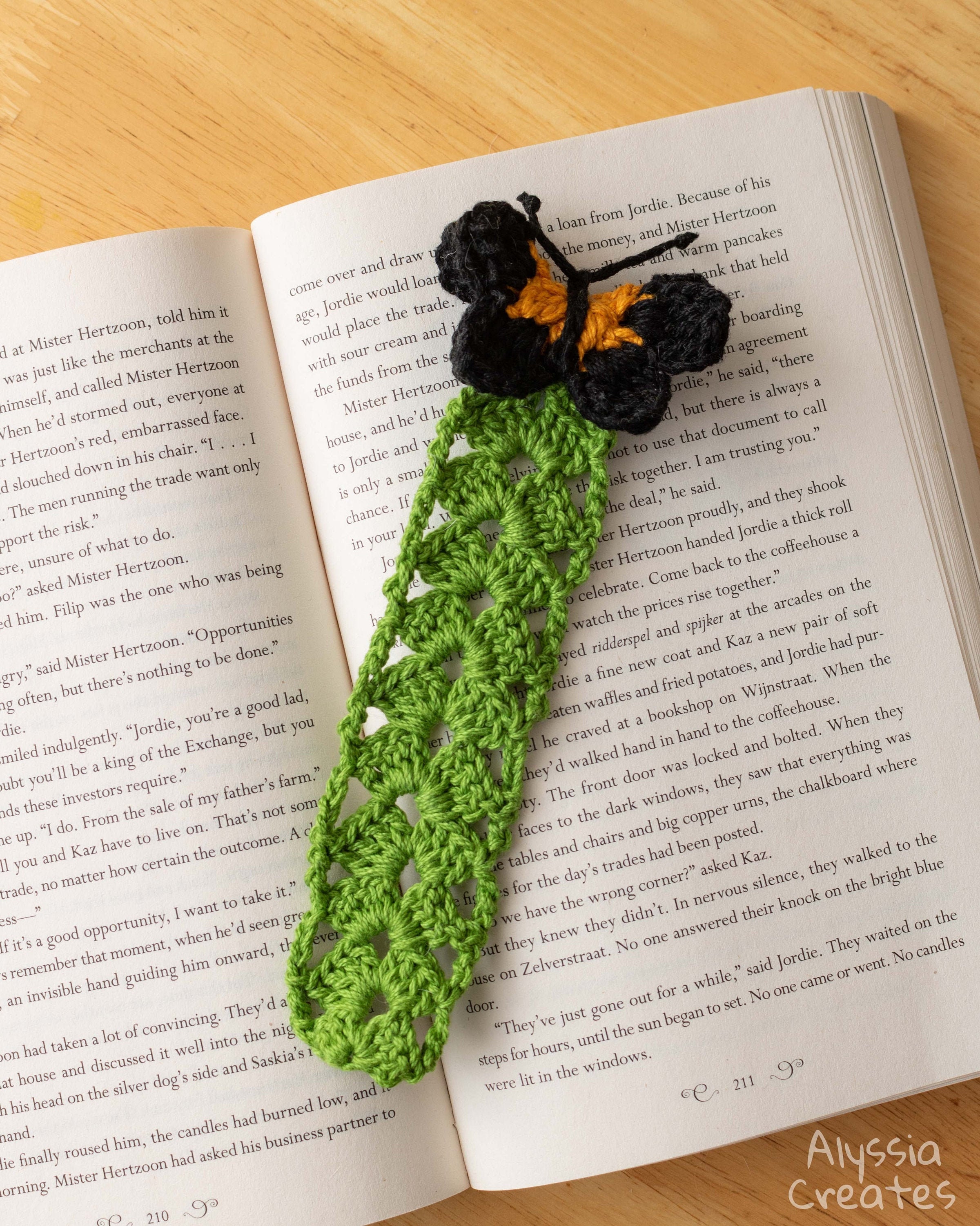 Crochet butterfly bookmark cotton yarn butterfly bookmark | Etsy