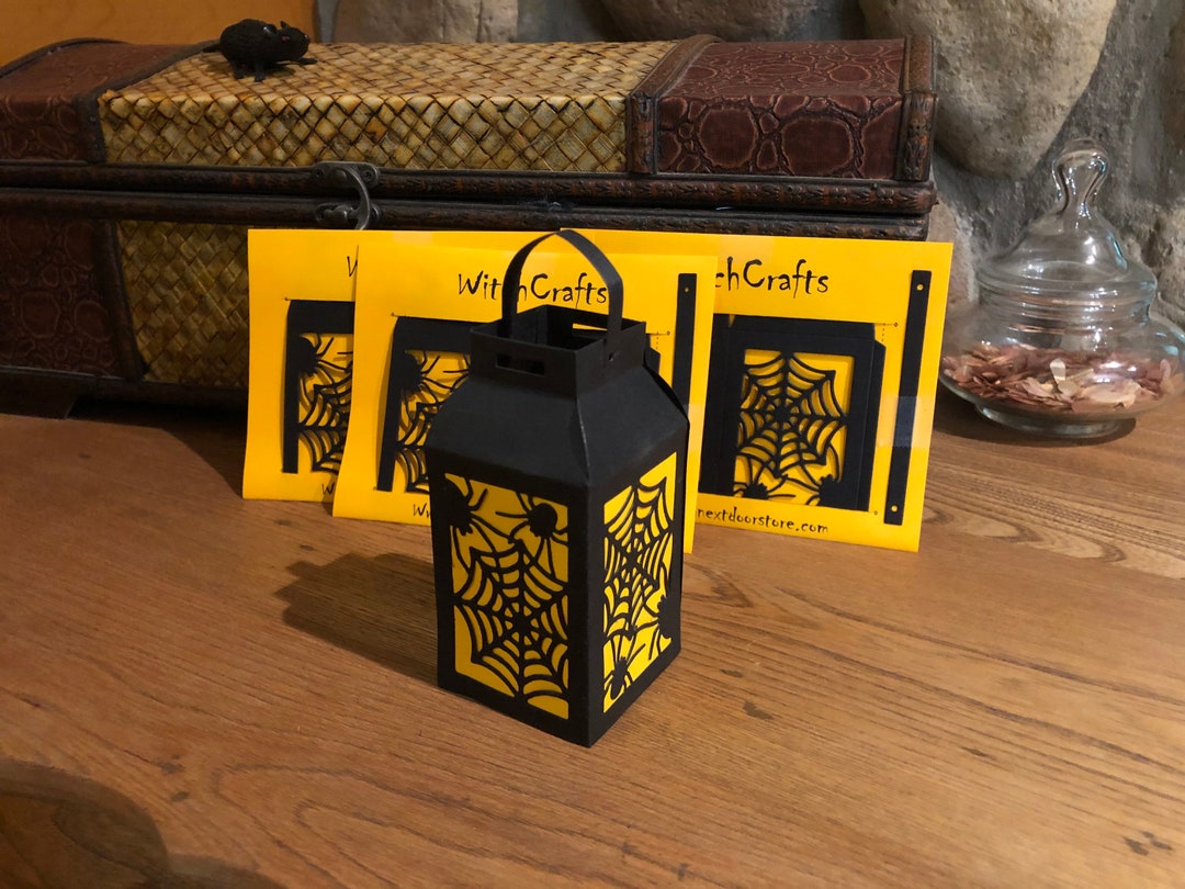 Paper Halloween Spider Lantern Craft Kit-3 Pc - Etsy