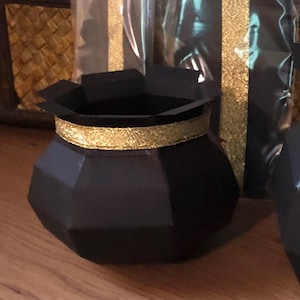 Paper Black Cauldron Craft Kit Small With Gold or Silver Trim - Etsy