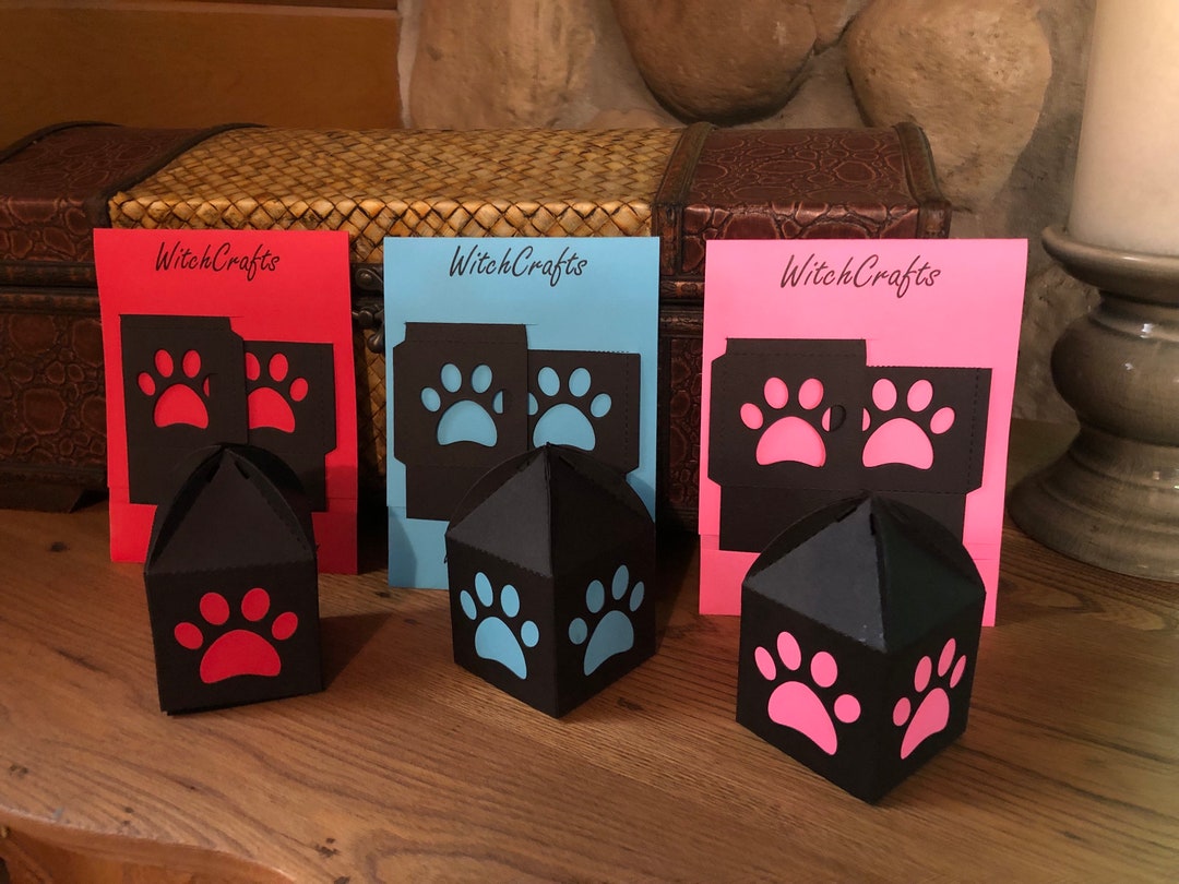 Paw Print Craft Box Kit With Bottom-3 Pc - Etsy