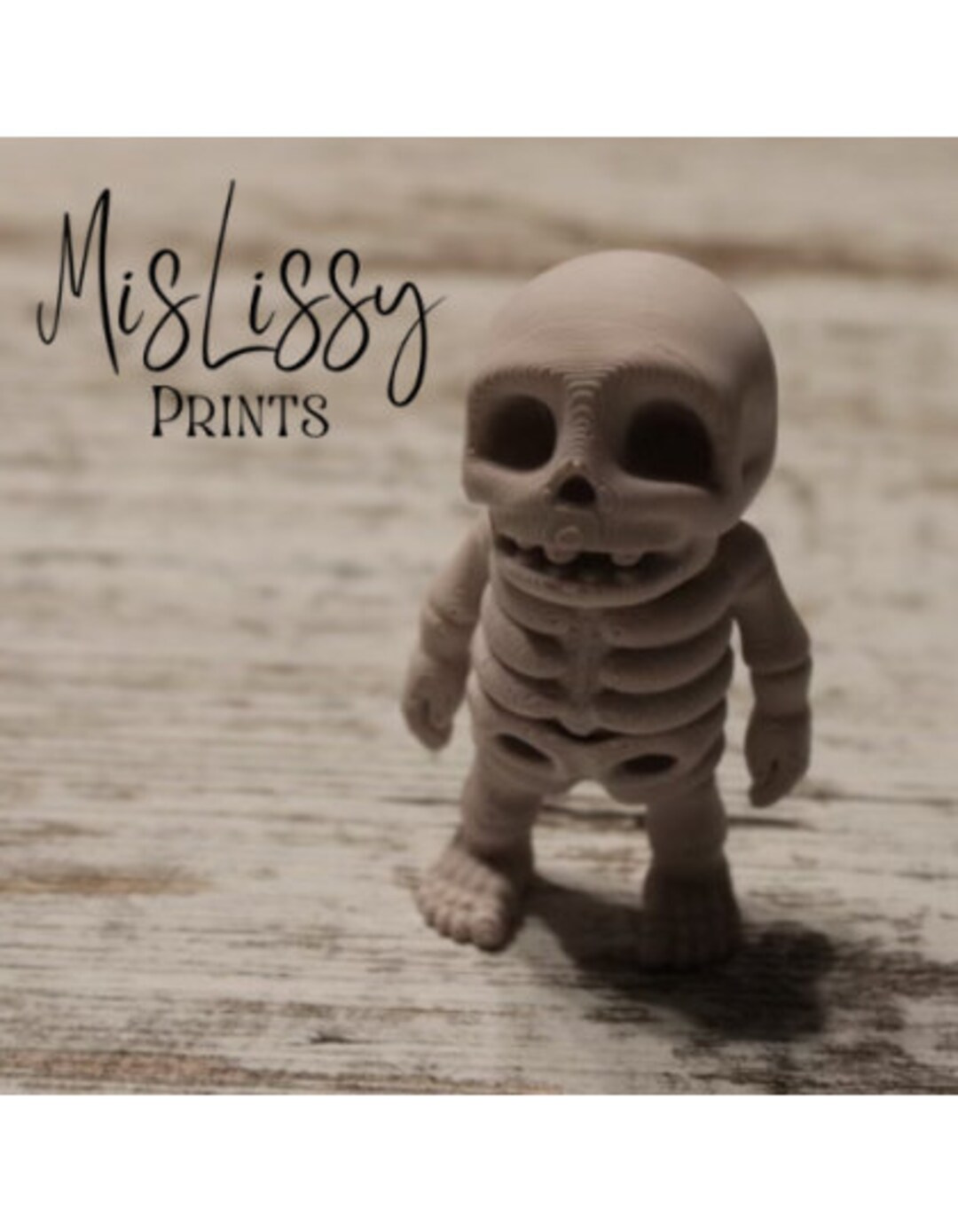 Tiny Skeleton 3D Printed Articulated Fidget Friend - Etsy