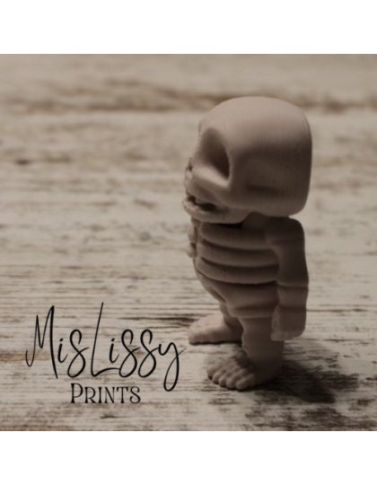 Tiny Skeleton 3D Printed Articulated Fidget Friend - Etsy