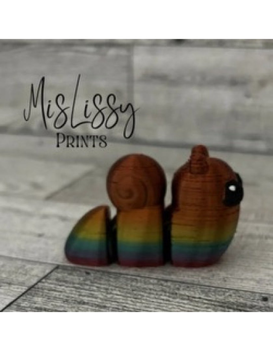 Tiny Snail 3D Printed Articulated Fidget Friend - Etsy