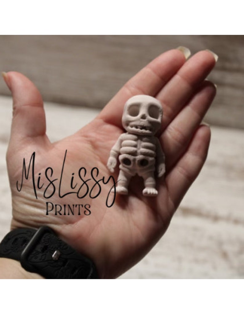 Tiny Skeleton 3D Printed Articulated Fidget Friend - Etsy