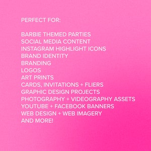 Barbie Themed Grainy Gradient Backgrounds - Social Media, Branding, Web ...