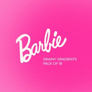 Barbie Themed Grainy Gradient Backgrounds Social Media - Etsy