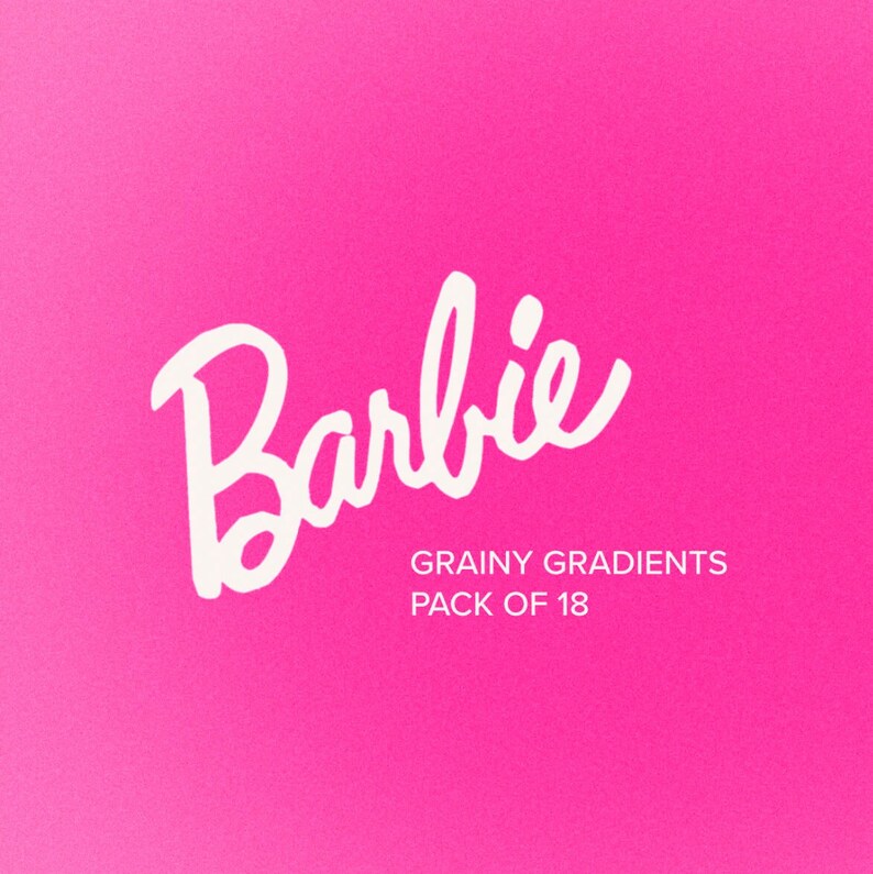 Barbie Themed Grainy Gradient Backgrounds Social Media - Etsy