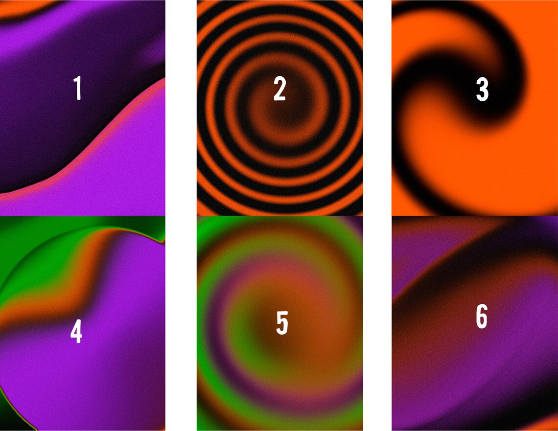Halloween Aesthetic Gradient Backgrounds | Pack of 12 | Grainy ...