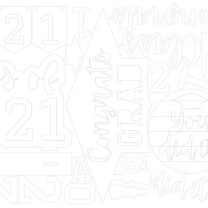 Graduation Tiered Tray SVG Laser File Laser SVG Paint Kit | Etsy