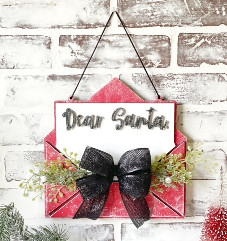 Dear Santa Envelope SVG Laser File Laser Svg Paint Kit SVG - Etsy