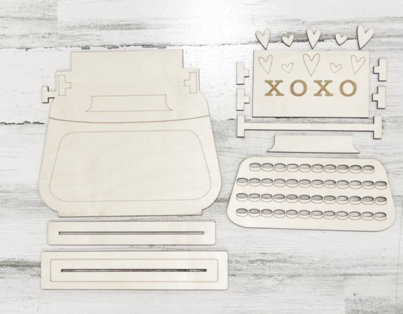 Vintage Typewriter Interchangeable SVG Laser SVG Glowforge - Etsy