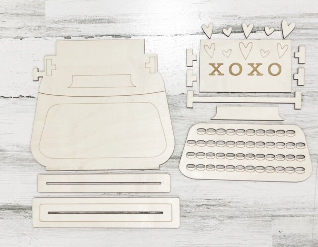 Vintage Typewriter Interchangeable SVG: Laser Cut File, Home Decor - Etsy