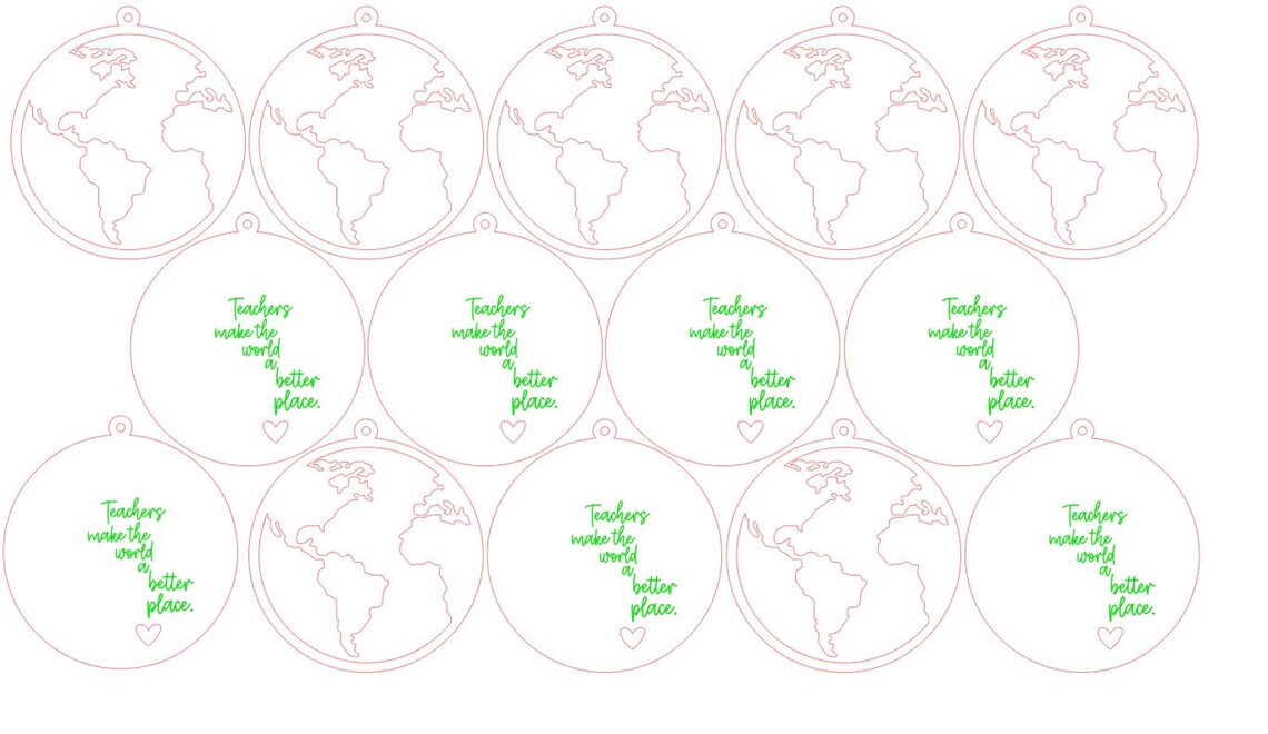 Teachers Make the World A Better Place Ornament SVG Teacher - Etsy