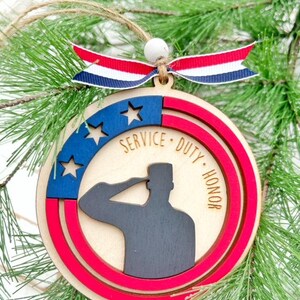 Military Ornament SVG Laser Files: Veteran Gift (digital Download) - Etsy