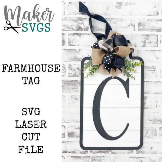 Farmhouse Tag SVG Farmhouse SVG Laser File Laser SVG | Etsy