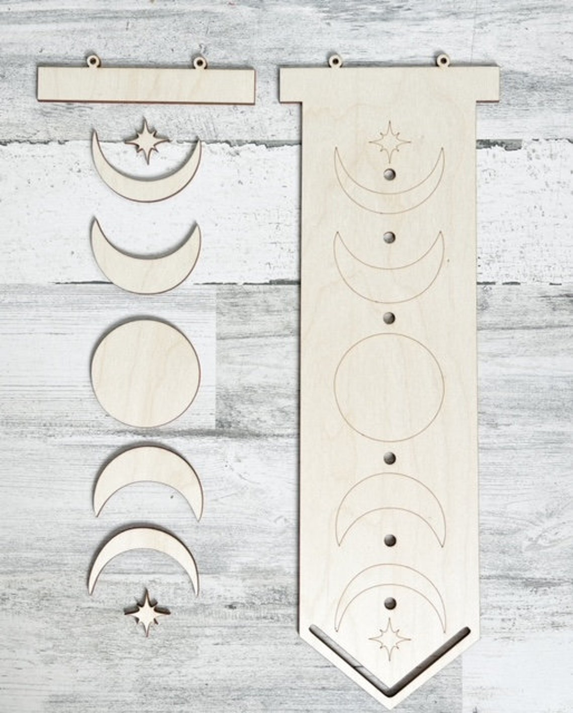 Moon Phase Laser File Halloween SVG Laser SVG Boho Laser - Etsy