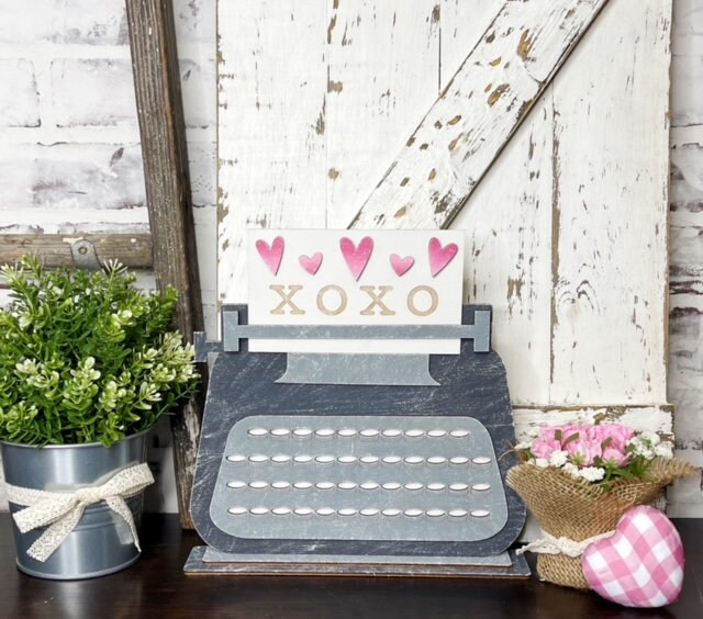 Vintage Typewriter Interchangeable SVG: Laser Cut File, Home Decor - Etsy