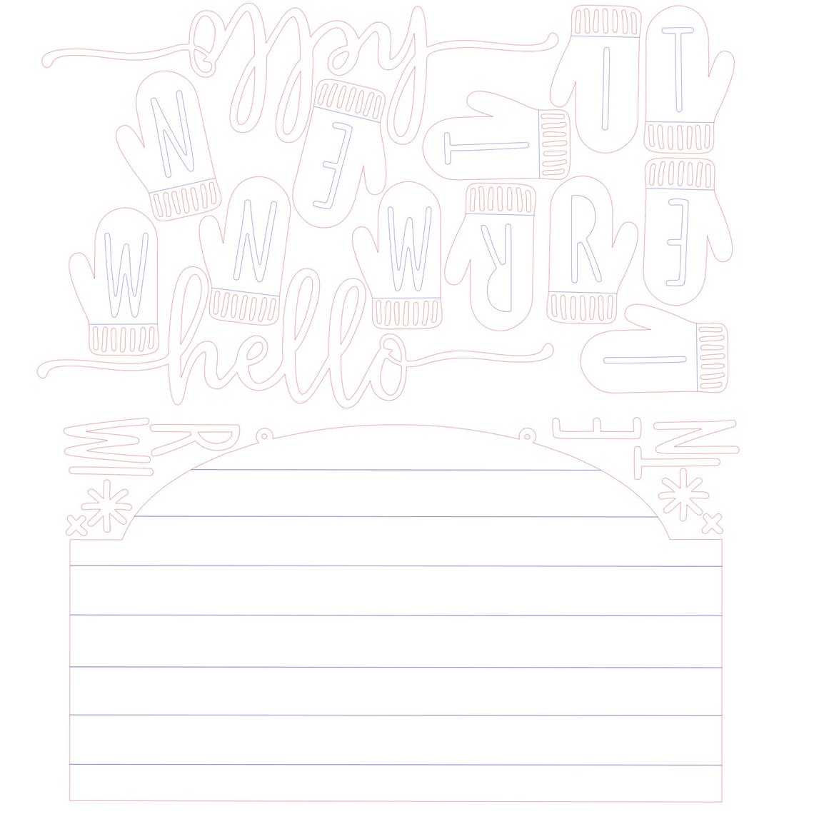 Winter SVG Laser File Laser SVG Paint Kit SVG Paint | Etsy