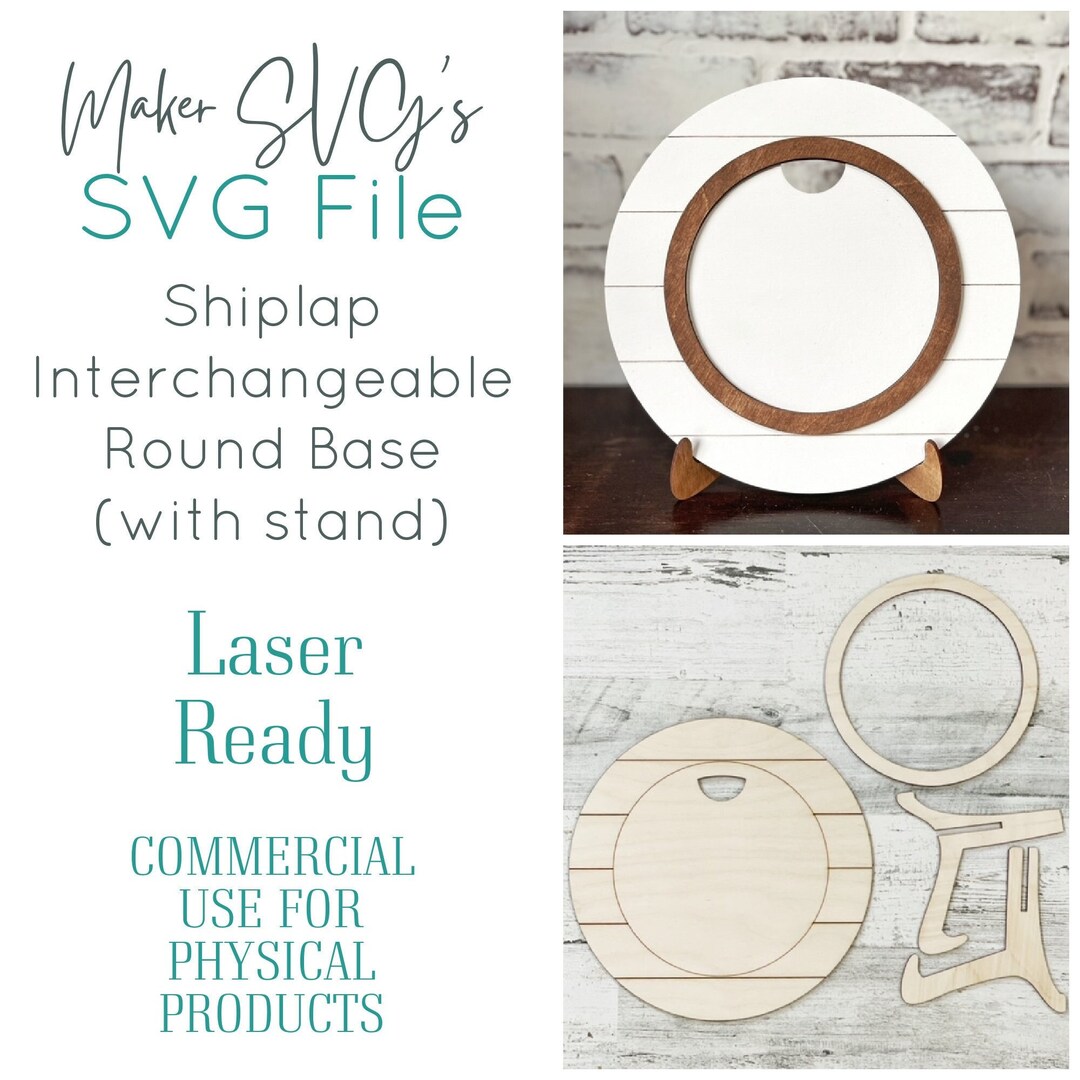 Shiplap Interchangeable Sign SVG: Laser Cut File, Glowforge Ready ...
