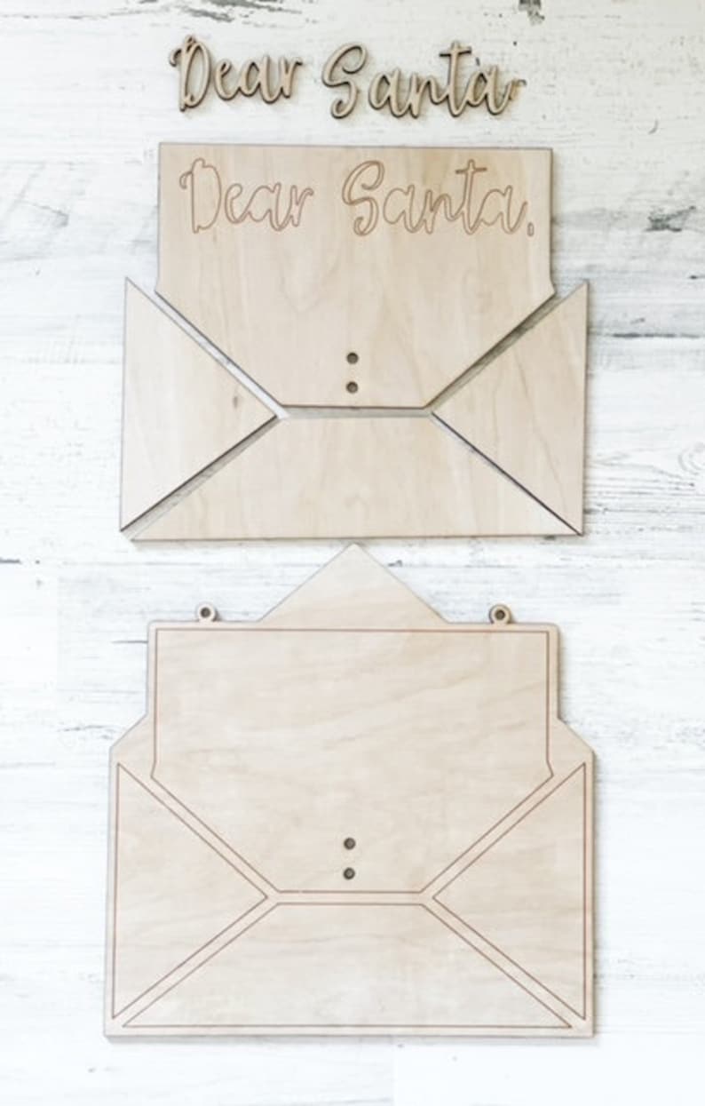 Dear Santa Envelope SVG Laser File Laser Svg Paint Kit SVG - Etsy