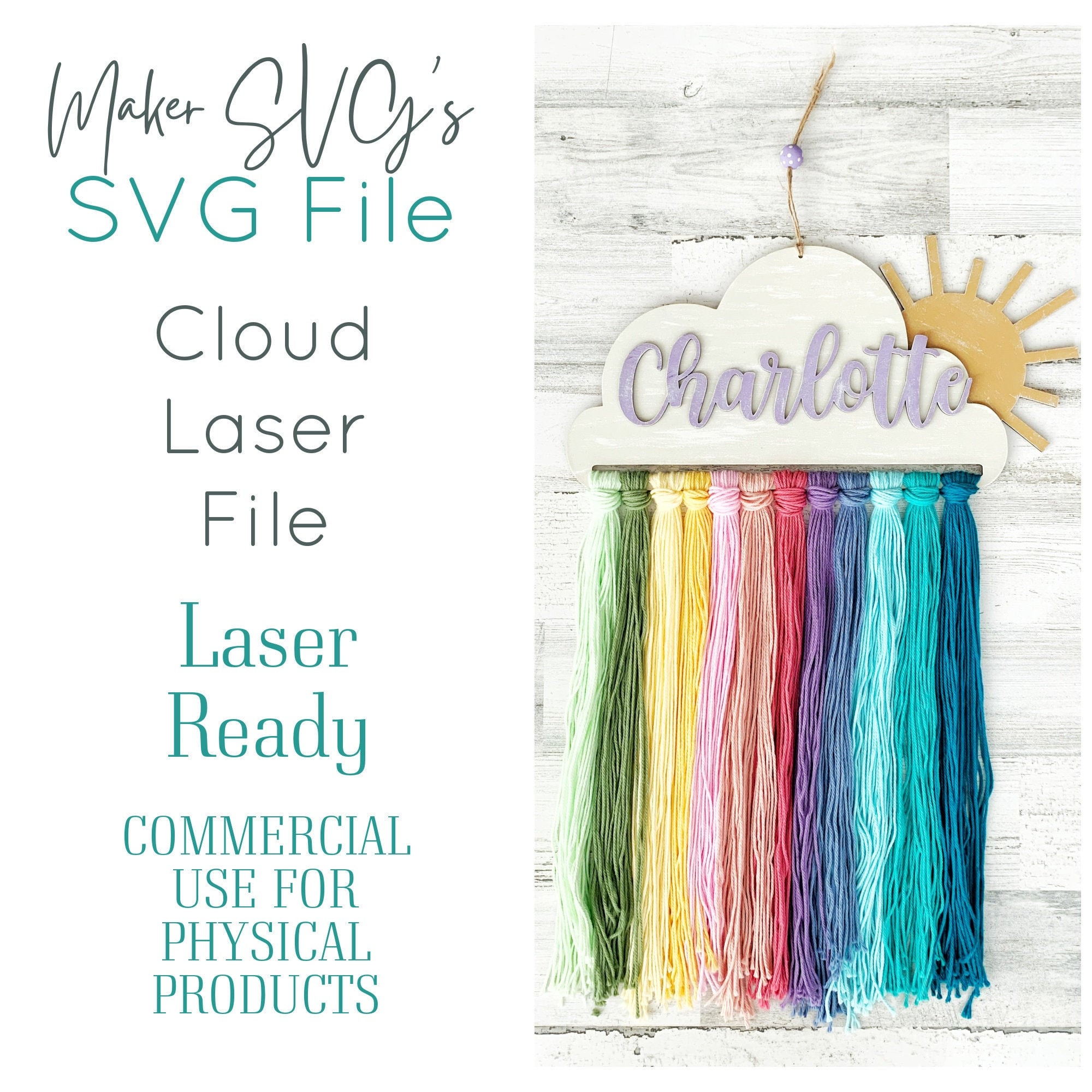 Cloud Laser Cut File Nursery Laser File Cloud Laser File - Etsy