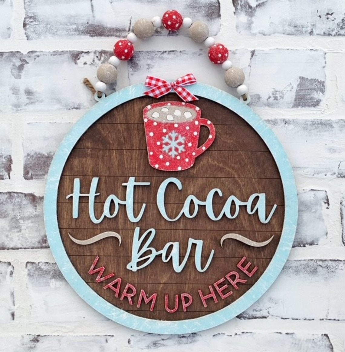 Hot Cocoa Sign SVG Ornament SVG Hot Cocoa SVG Laser Cut | Etsy
