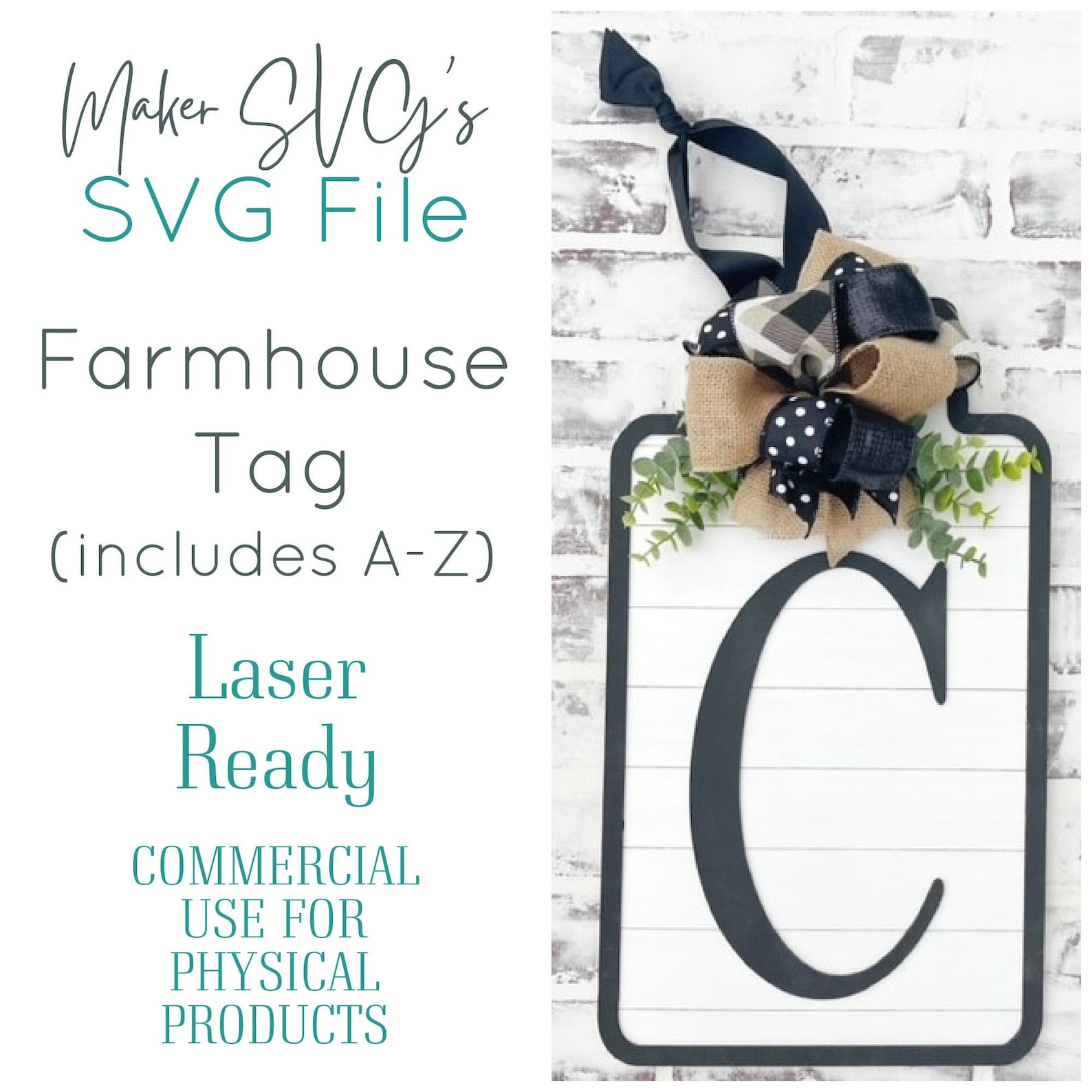Farmhouse Tag SVG Farmhouse SVG Laser File Laser SVG | Etsy