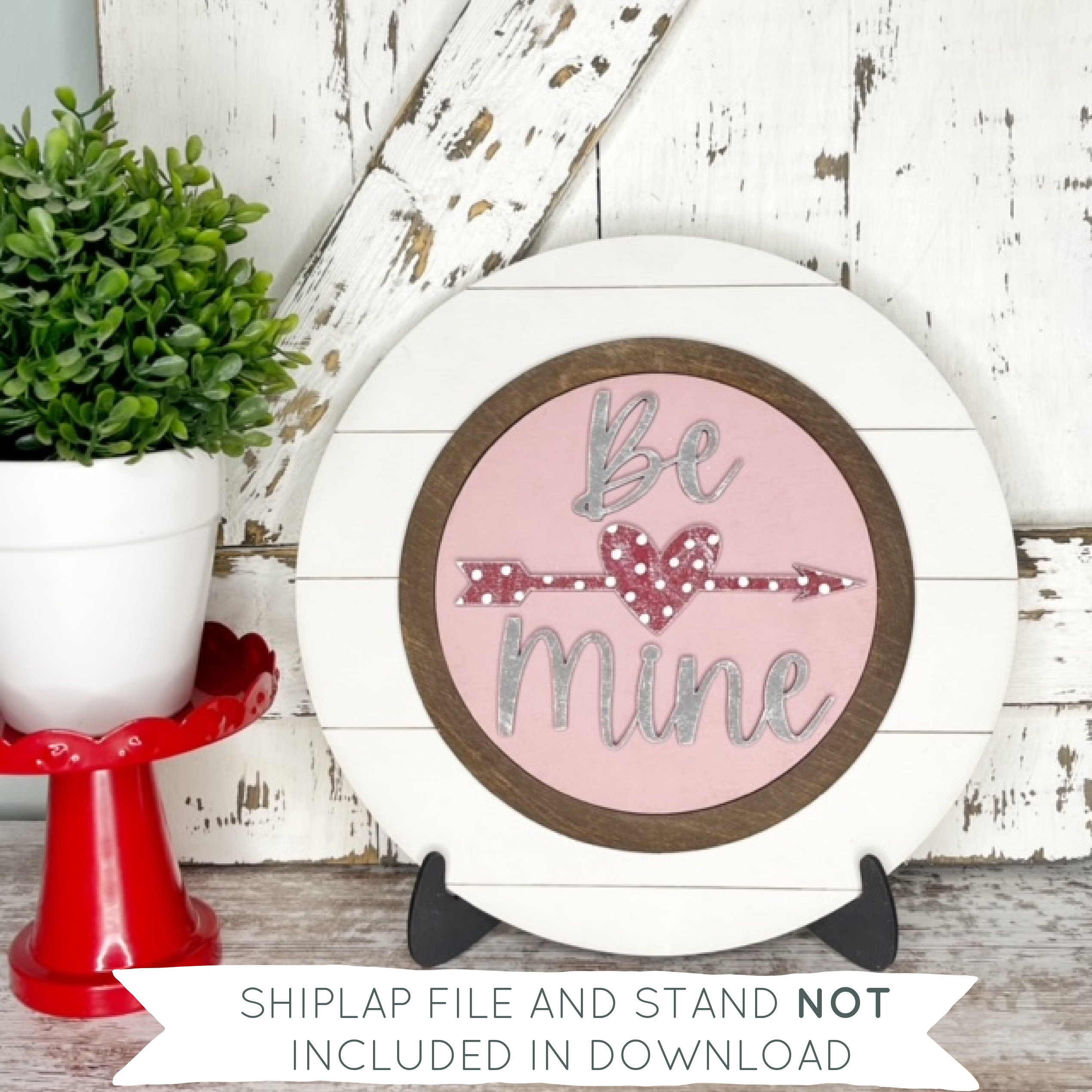 Be Mine SVG Shiplap Insert SVG Laser File - Etsy