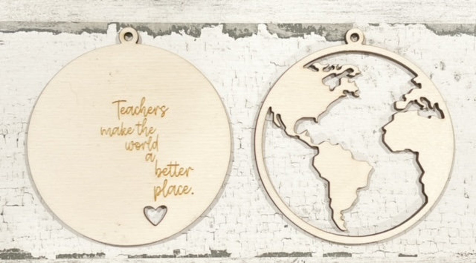 Teachers Make the World A Better Place Ornament SVG Teacher - Etsy